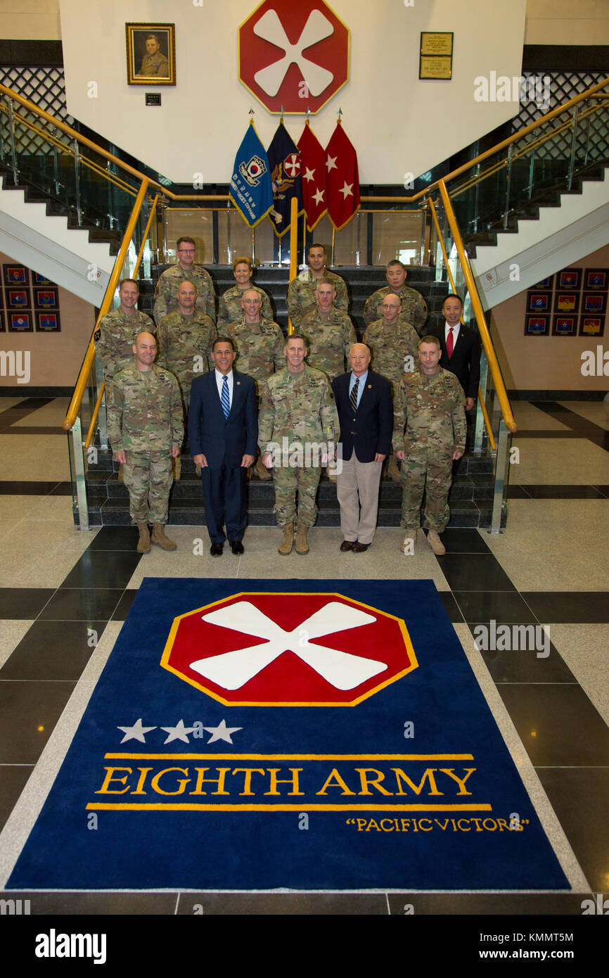 U.S. Army Lt. Gen. Vandal, 8th Army commanding general, poses with ...