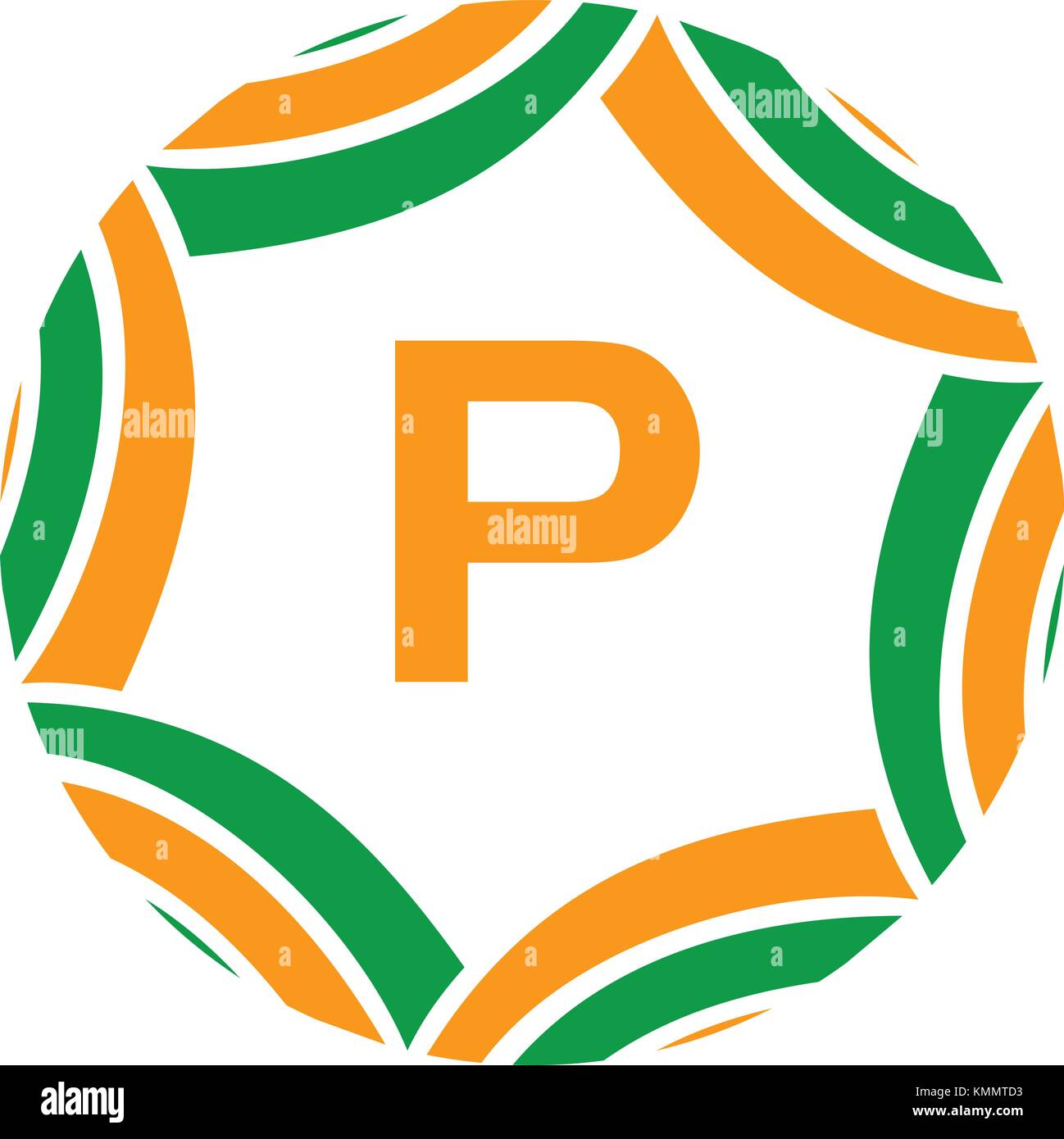 Ribbon Infinite Initial P Stock Vector Image & Art - Alamy