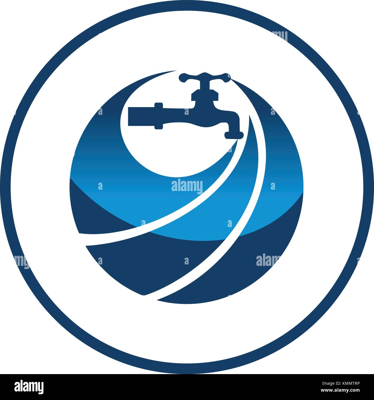 Plumber fixing pipes Stock Vector Images - Alamy