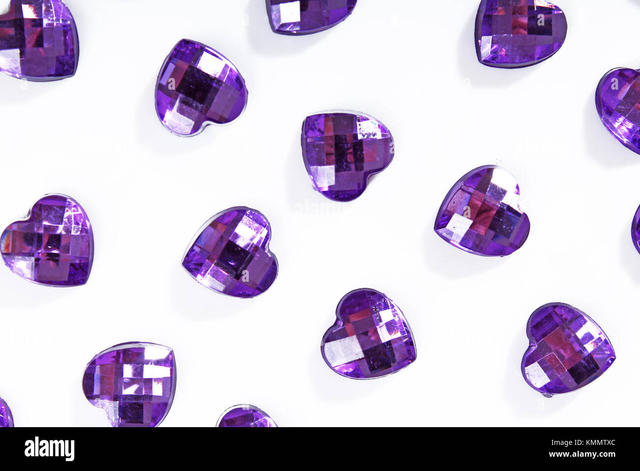 Purple Rhinestone background. Heart shape texture as backdrop isolated ...