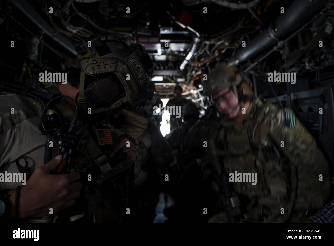 Special Tactics Airmen with the 26th Special Tactics Squadron and Mark ...