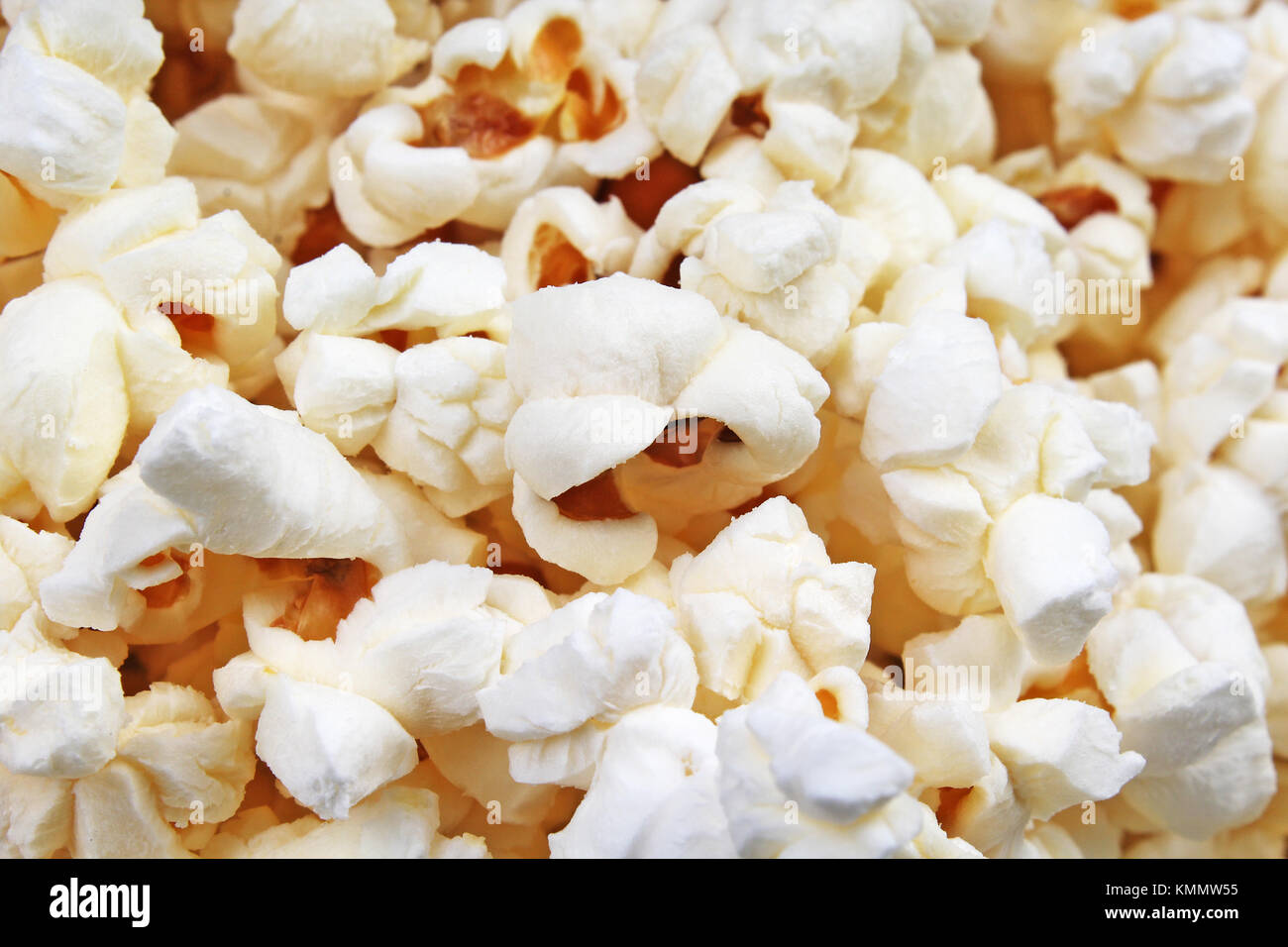Scattered salted popcorn, food texture background. Fastfood popular ...