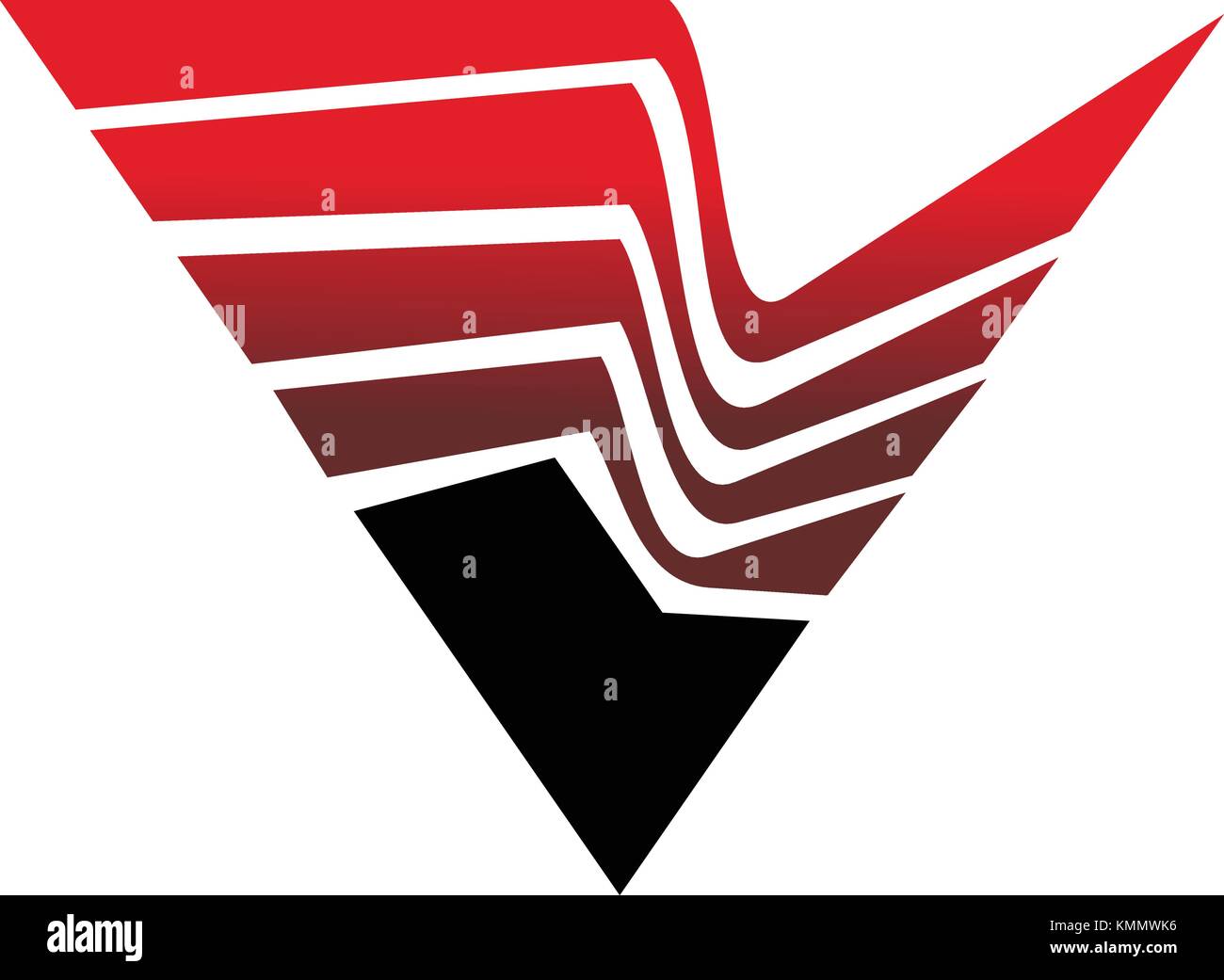 Letter V Layer Stock Vector Image & Art - Alamy