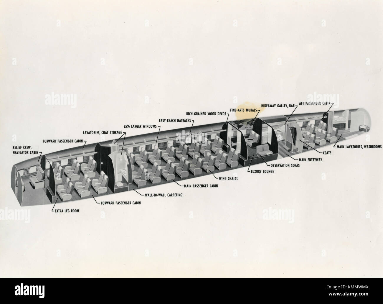 Illustration of the Lockheed Super Constellation aircraft design, USA ...