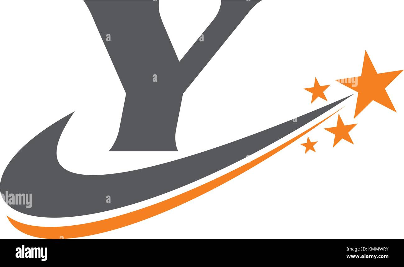 Star Swoosh Letter Y Stock Vector Image & Art - Alamy
