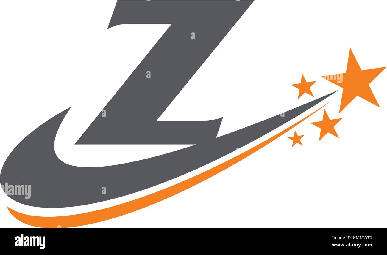 Star Swoosh Letter Z Stock Vector Image & Art - Alamy