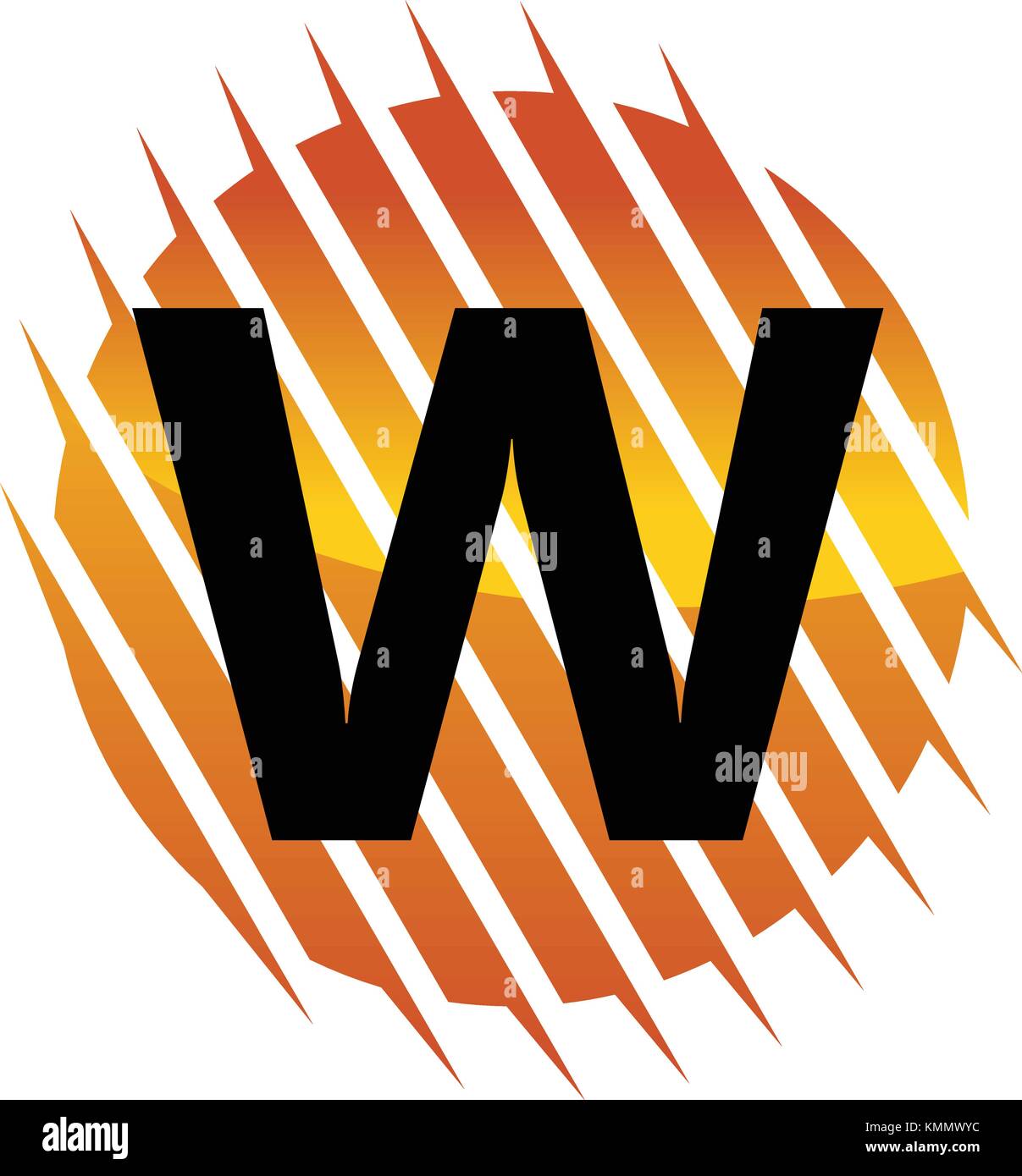 Technology Letter W Stock Vector Image & Art - Alamy