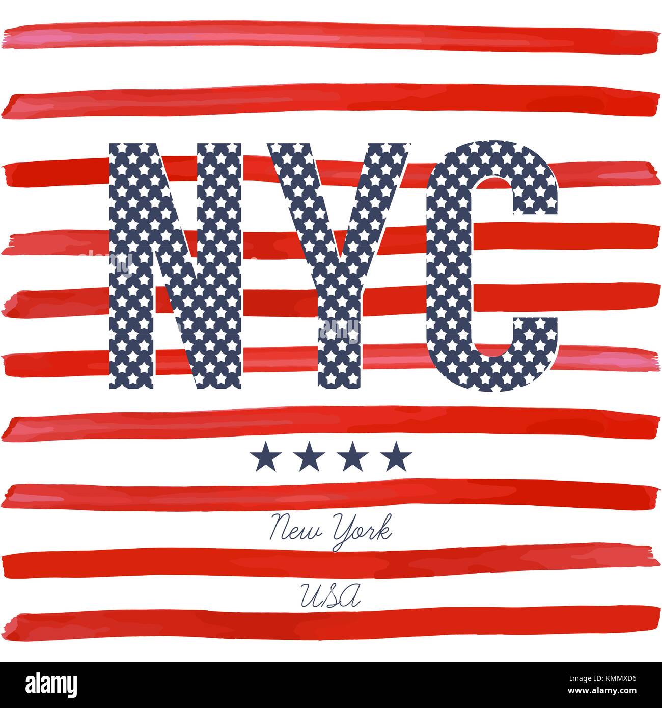 T-shirt typography design, NYC printing graphics, typographic vector ...