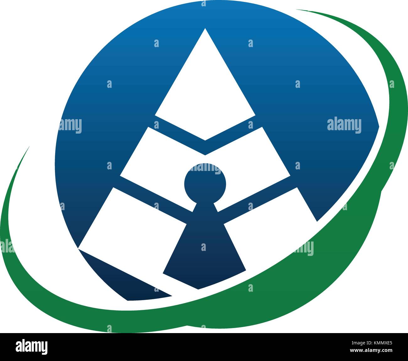 Triangle shield secure symbol vector hi-res stock photography and ...