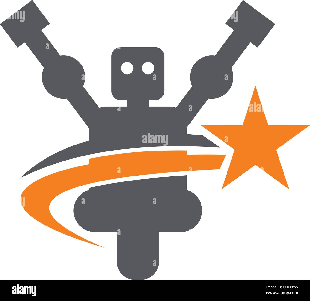 Friendly robot logo hi-res stock photography and images - Alamy
