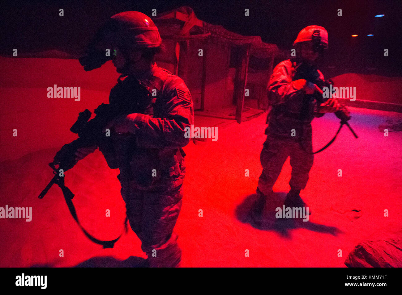 U.S. Air Force Airmen with the 514th Security Forces Squadron, 514th ...