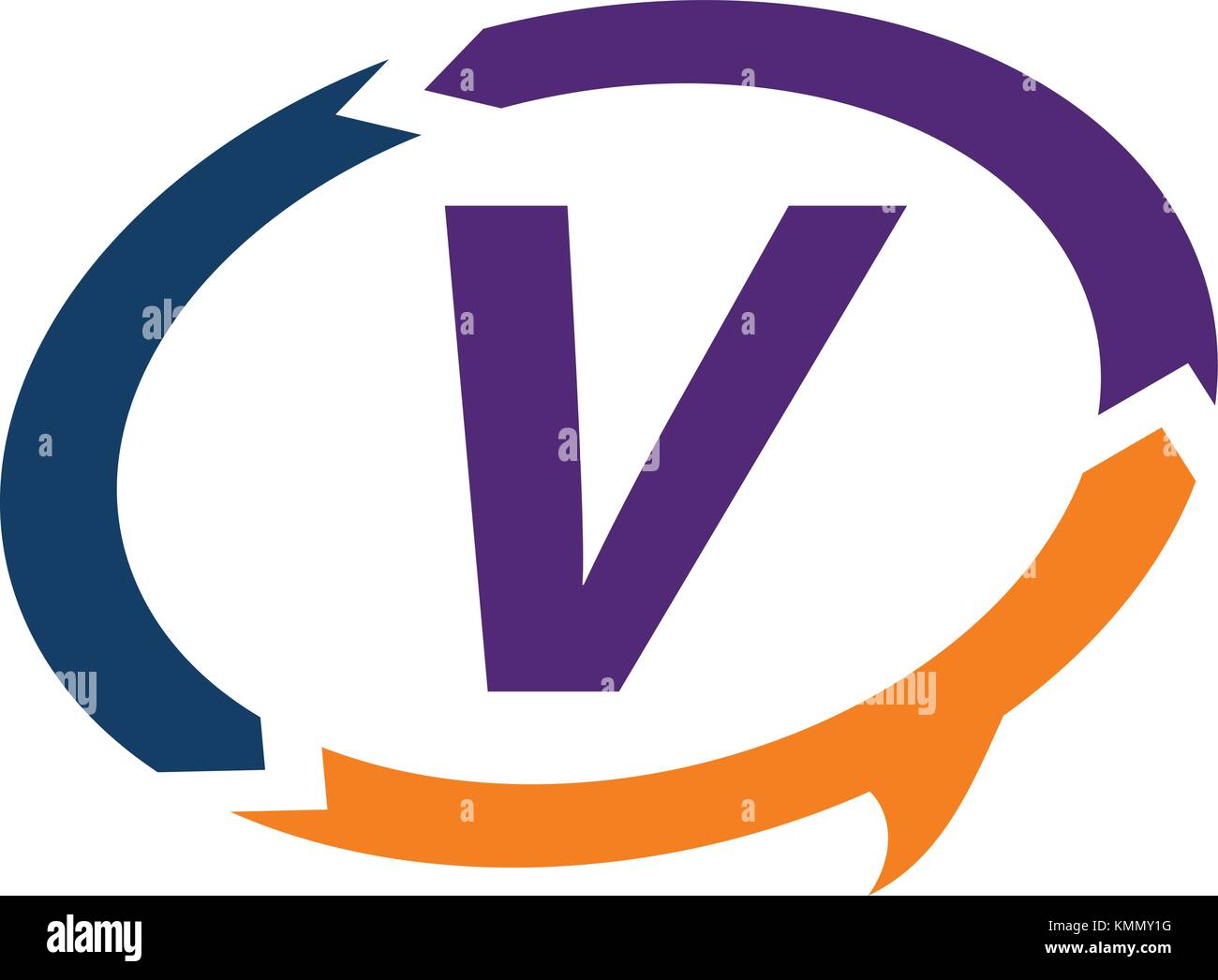 Smart Solution Letter V Stock Vector Image & Art - Alamy