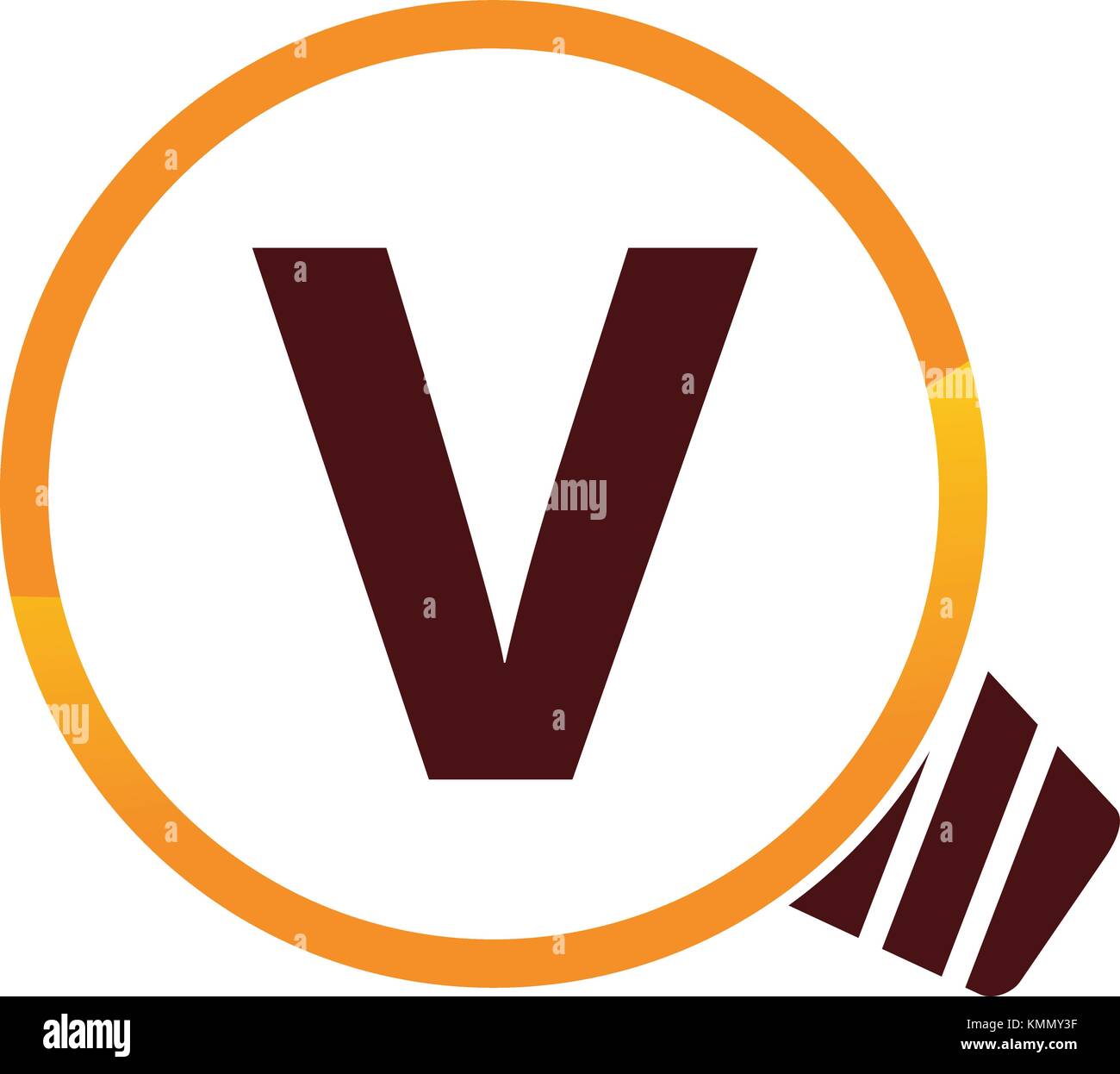Smart Solution Letter V Stock Vector Image & Art - Alamy