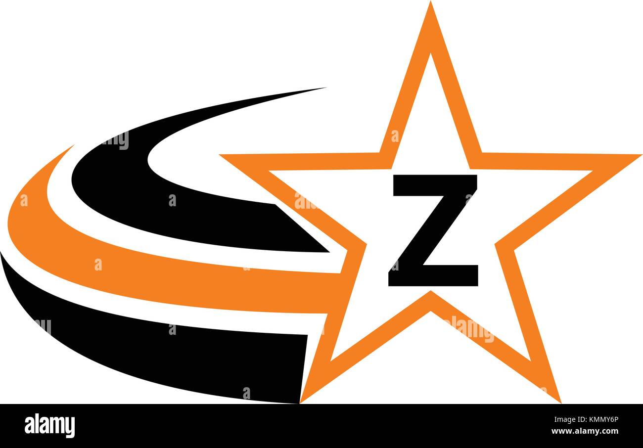 Star Swoosh Letter Z Stock Vector Image & Art - Alamy