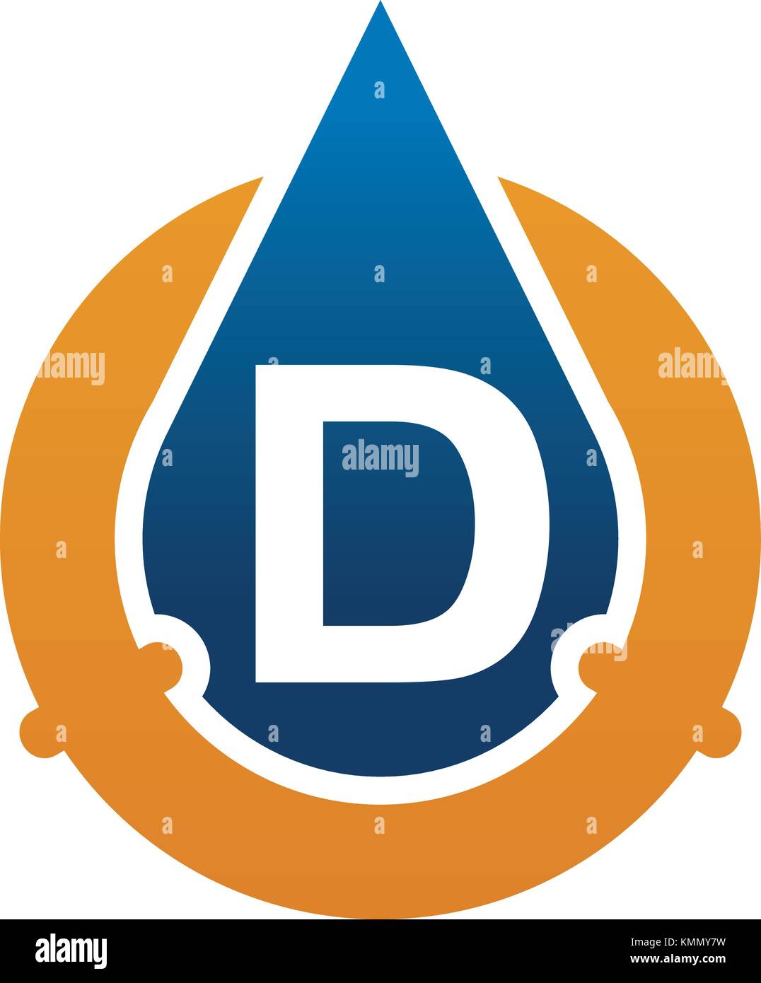 Oil Water Pipe Solutions Letter D Stock Vector Image & Art - Alamy