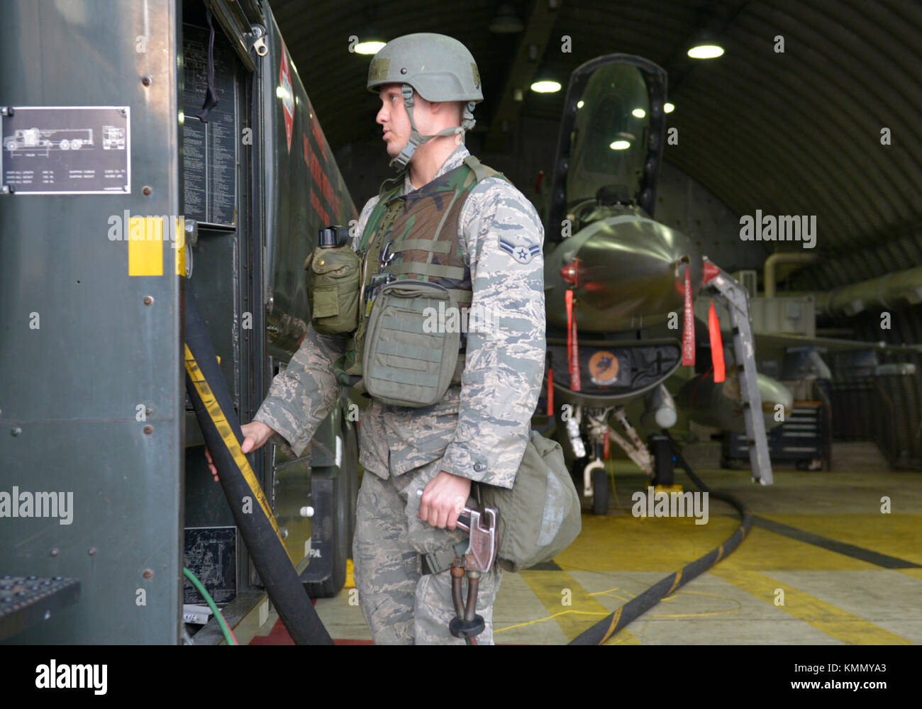 U.S. Air Force Airman 1st Class James Egan, 51st Logistics Readiness ...