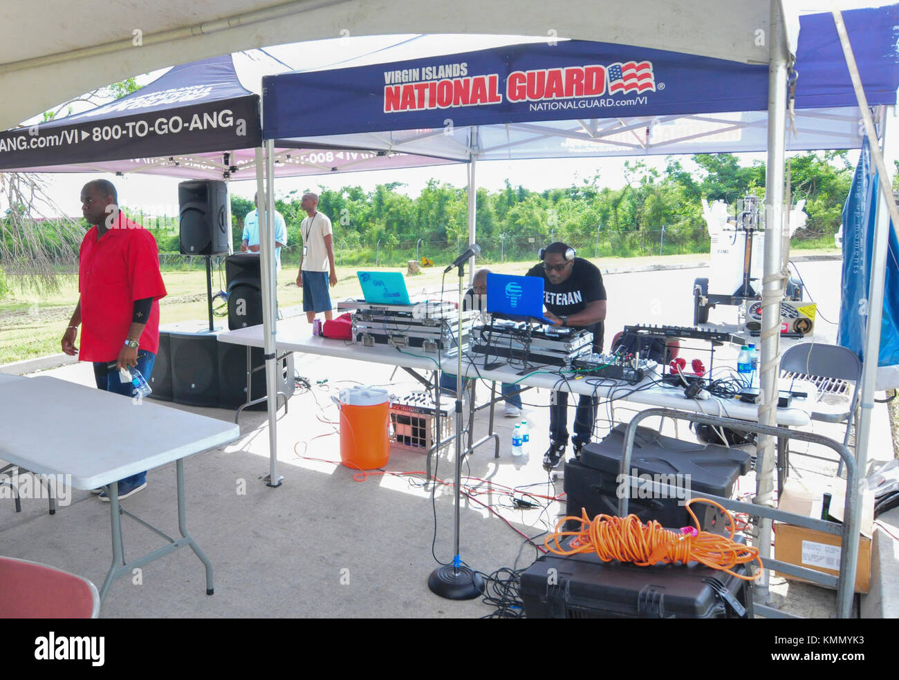 A host of deejays took turns providing music and entertainment for ...