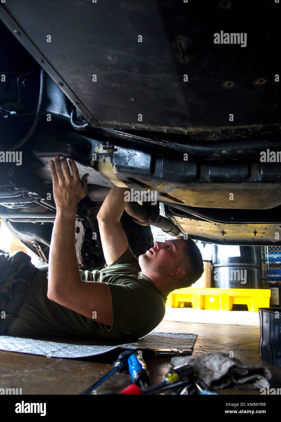 Cpl. Skyler Brownfield, a motor vehicle operator with Headquarters and ...