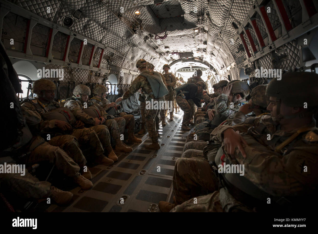 U.S. Army paratroopers prepare to jump during the 20th Annual Randy ...