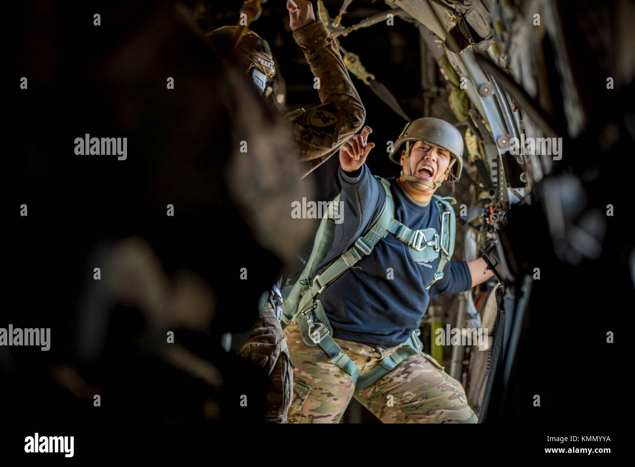 U s army paratroopers with 112th signal battalion hi-res stock ...