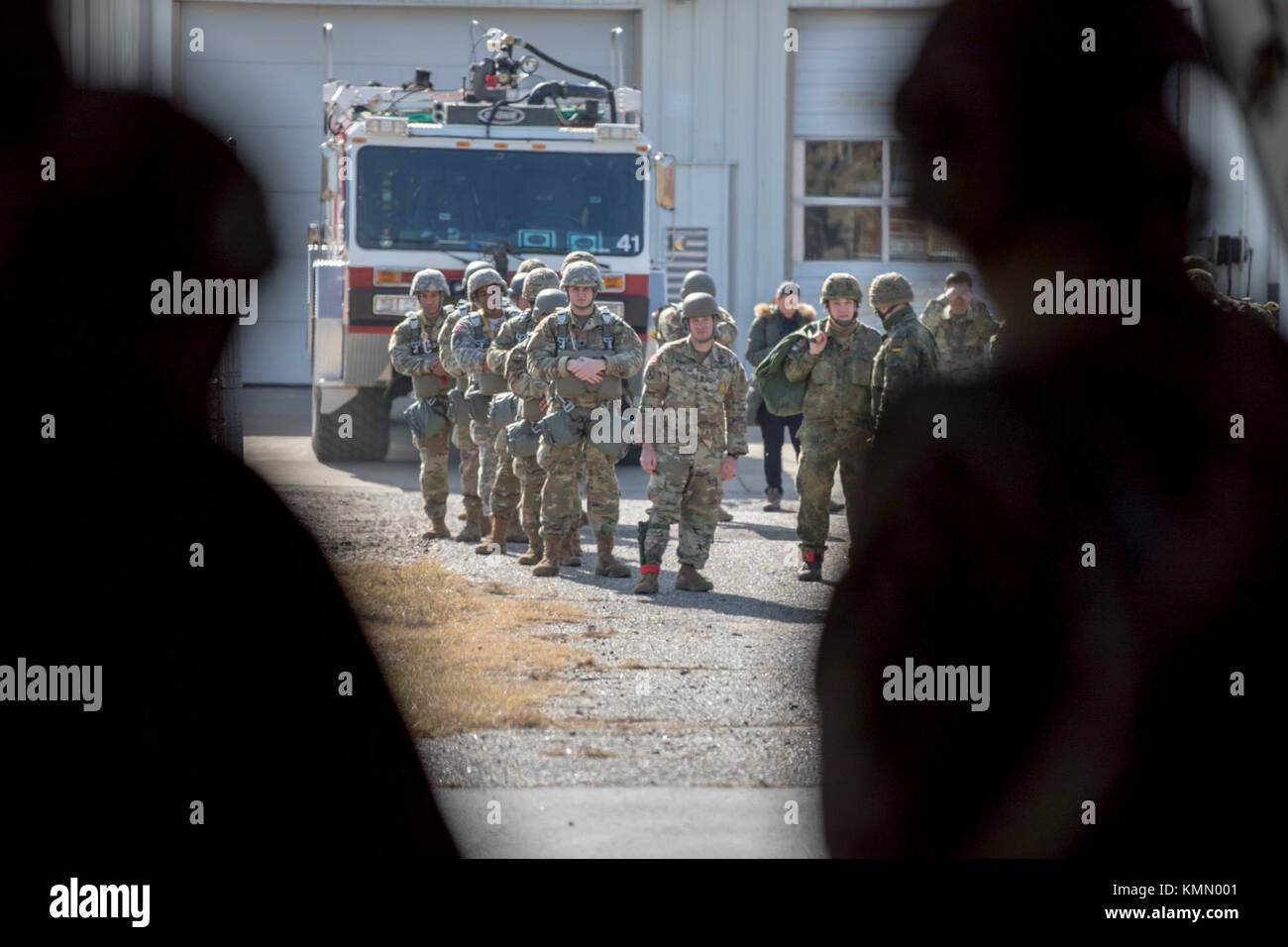 U.S. Army paratroopers prepare to jump during the 20th Annual Randy ...