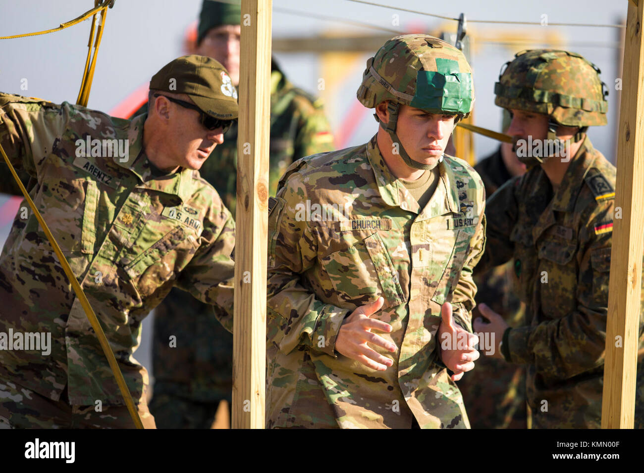 U.S. Army paratroopers prepare to jump during the 20th Annual Randy ...