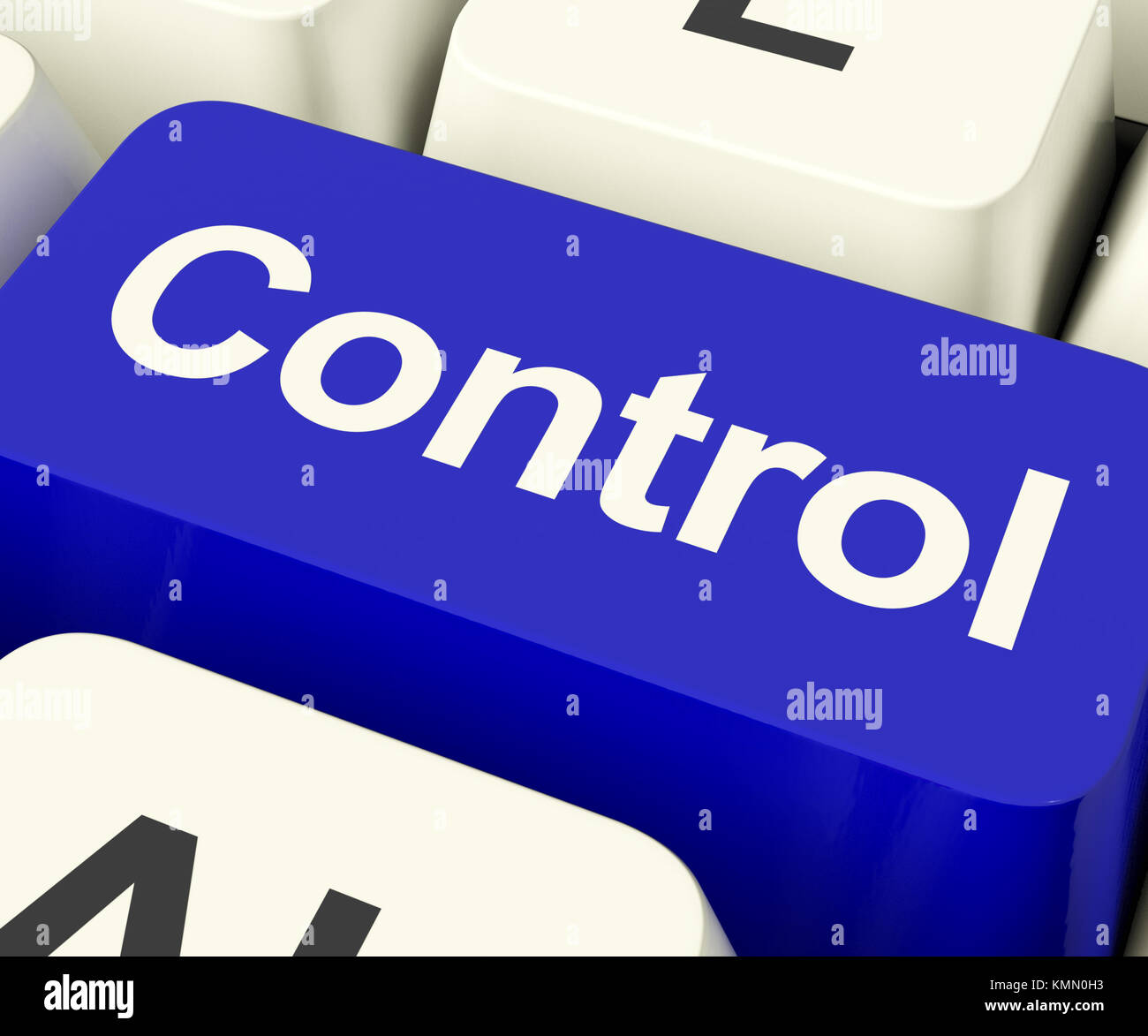 Control Computer Key Showing Remote Controller Or Interfaces Stock ...