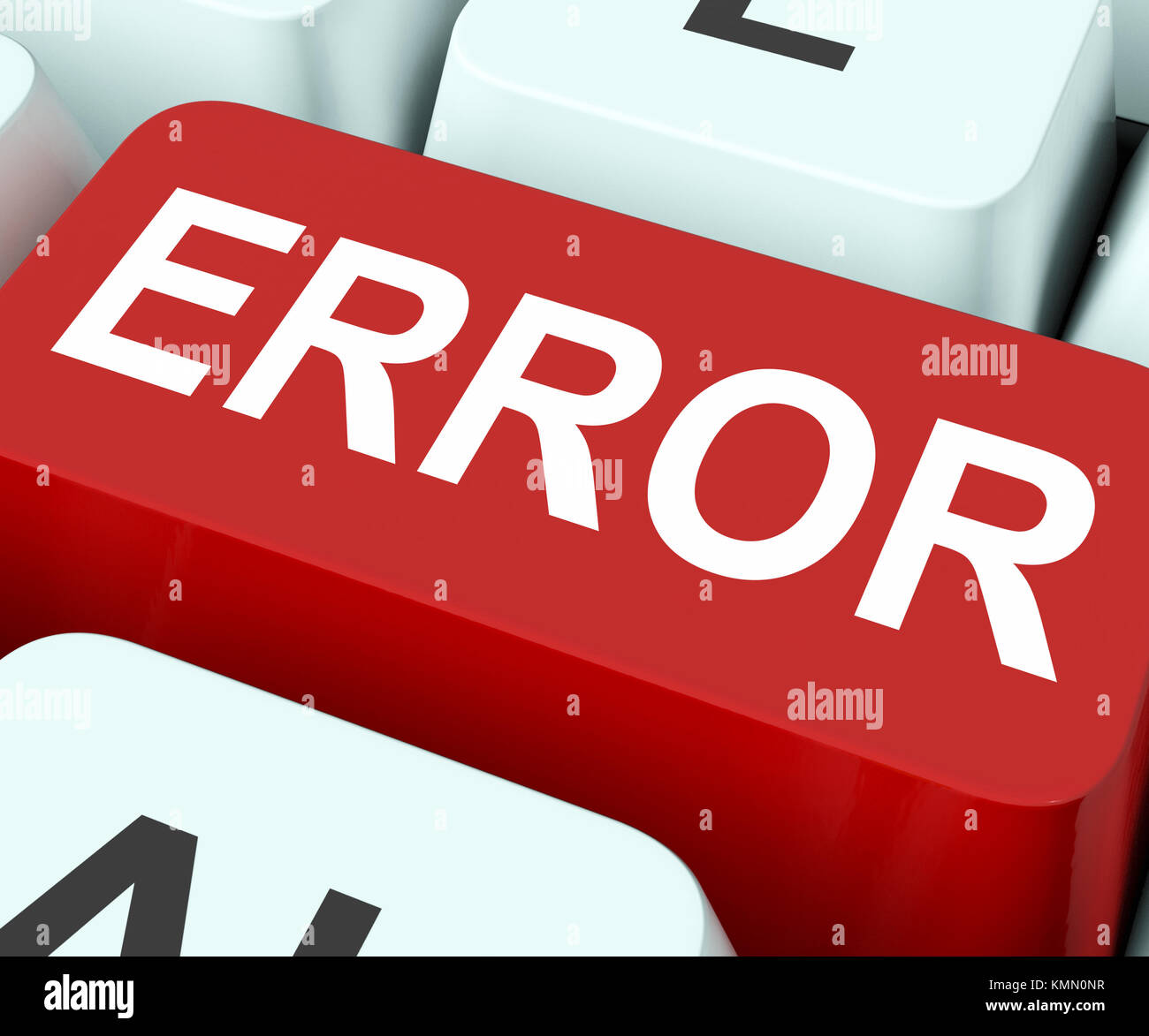 Error Key Showing Mistake Fault Or Defects Stock Photo - Alamy