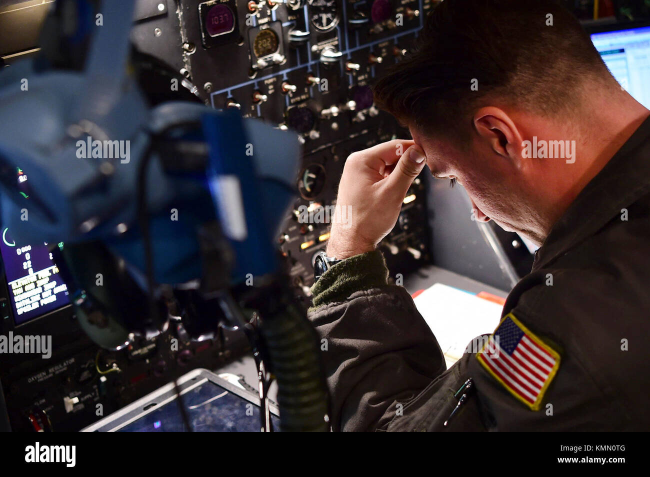 Staff Sgt. Gabriel Mendez, 337th Airlift Squadron flight engineer, goes ...