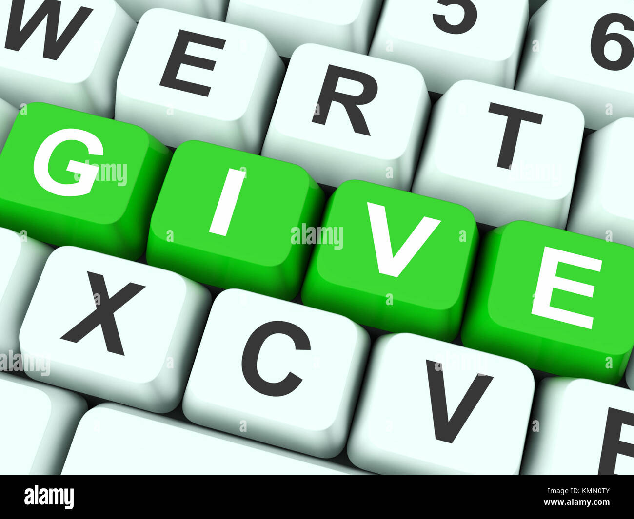 Give Keys Showing Grant Award Or Deliver Stock Photo - Alamy