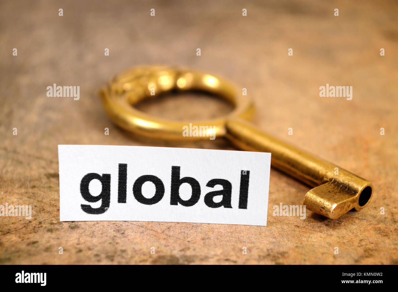 Global and key concept Stock Photo - Alamy