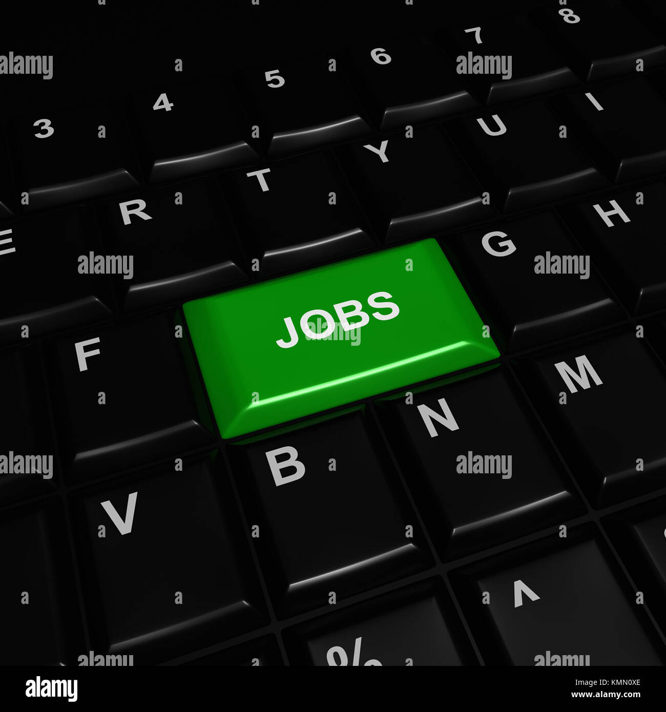 green jobs button Stock Photo - Alamy