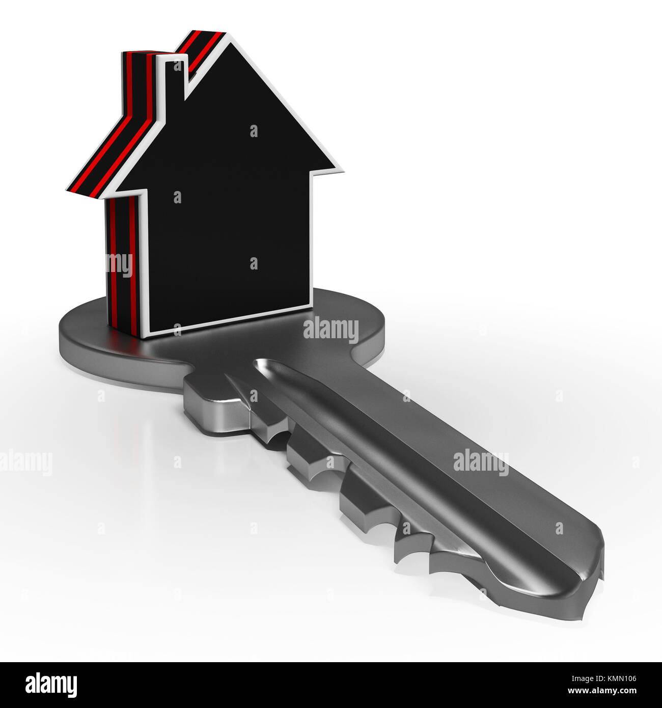 House On Key Showing Home Or Real Estate Stock Photo - Alamy