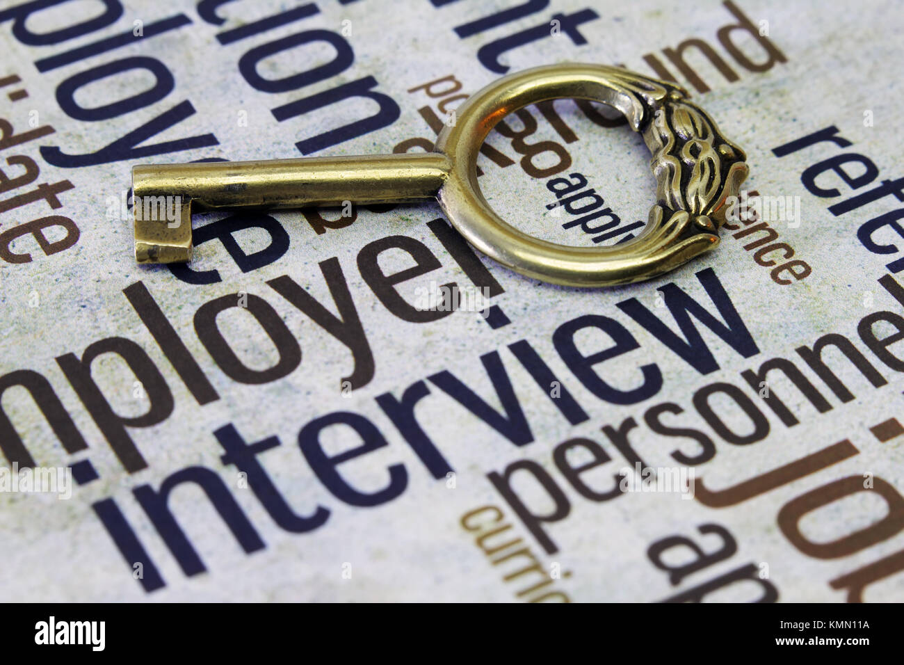 Interview and key concept Stock Photo - Alamy