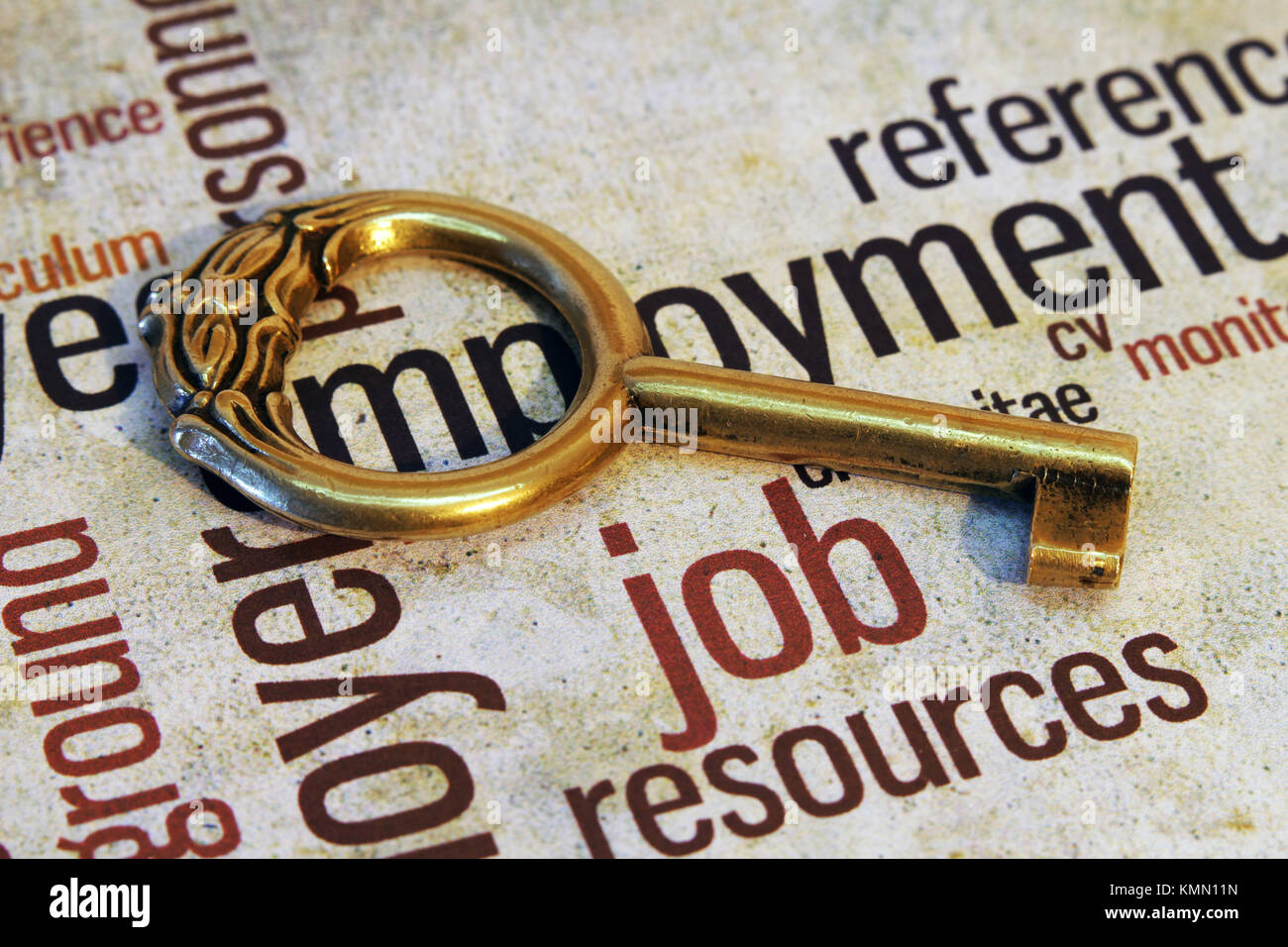 Job and key concept Stock Photo - Alamy
