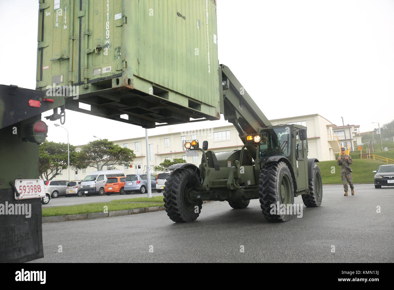 Lance Cpl. Teddy Atkinson, a heavy equipment operator with Supply ...