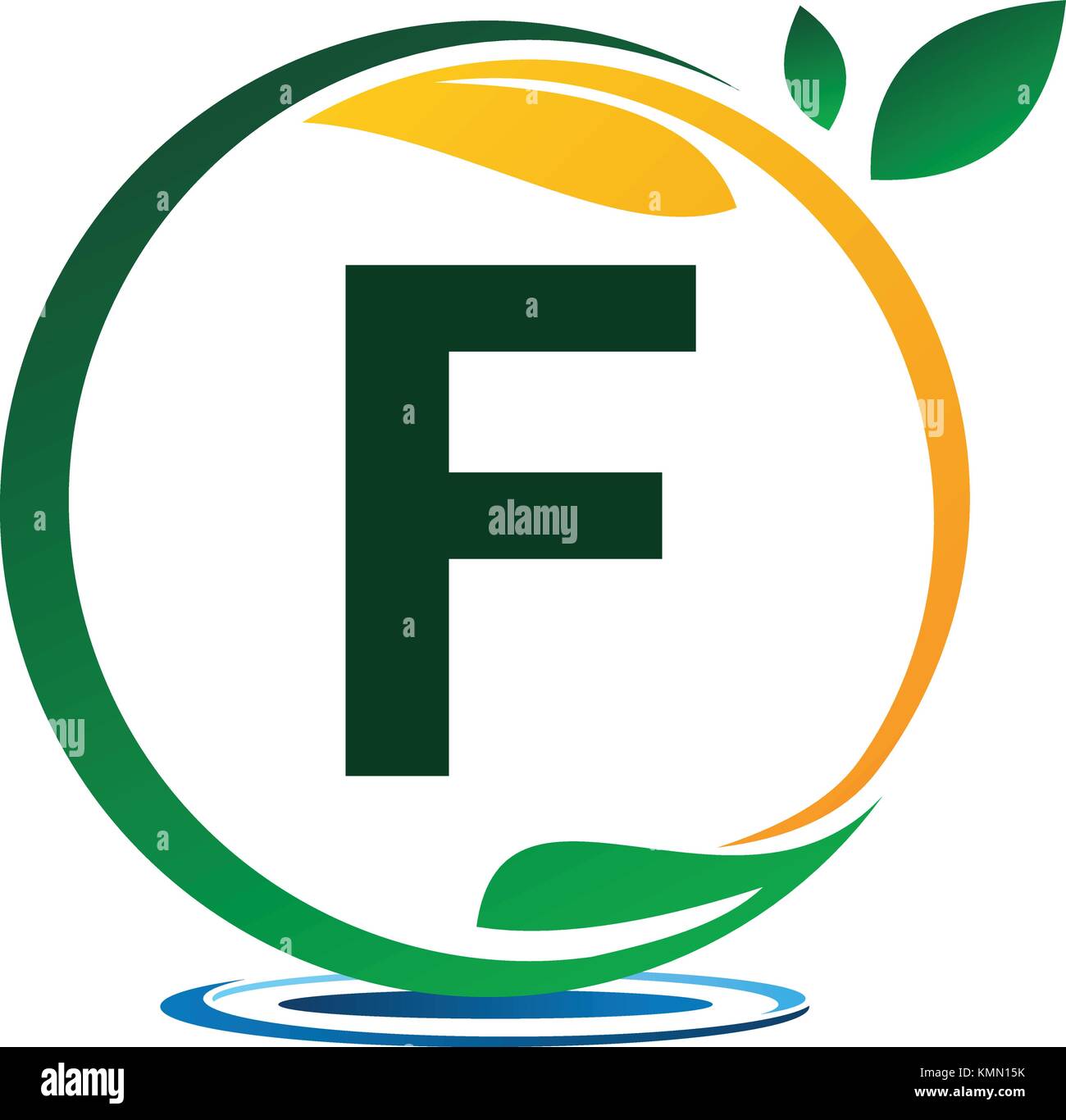 Green Project Solution Letter F Stock Vector Image & Art - Alamy