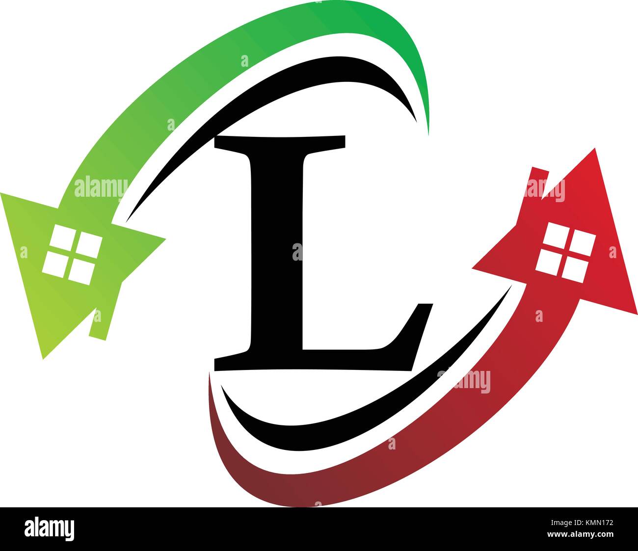 L letter roof logo hi-res stock photography and images - Alamy