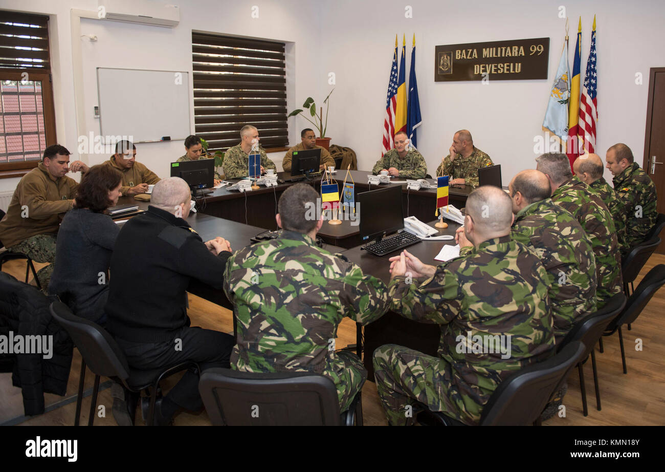 Romania (Dec. 4, 2017) Leadership assigned to Naval Support Facility ...