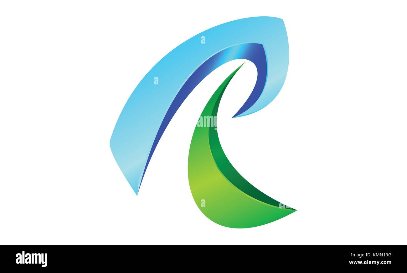 Modern Solution Letter R Stock Vector Image & Art - Alamy