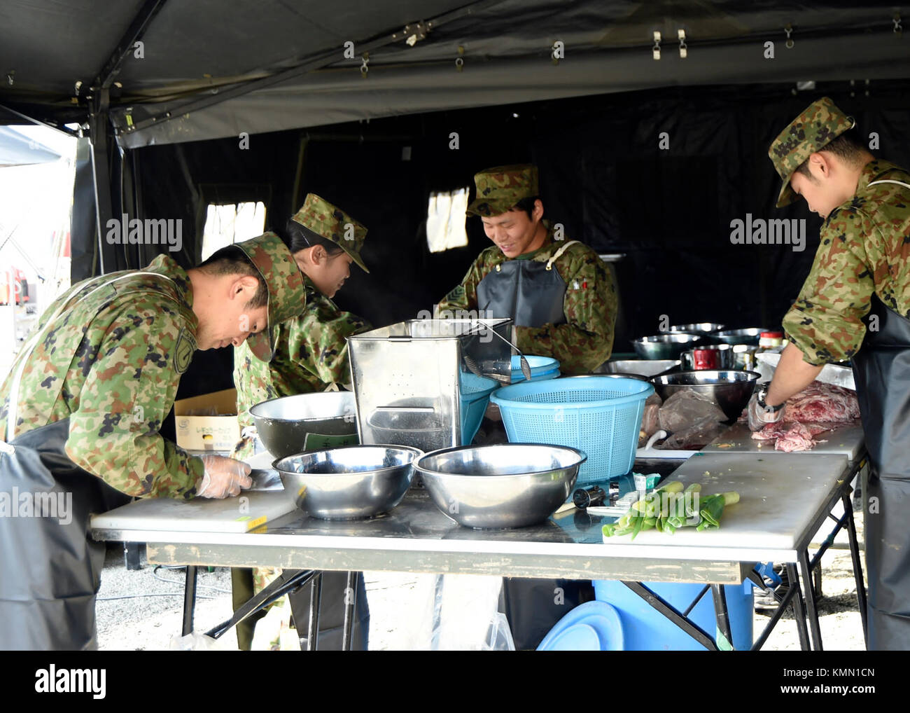 CAMP SENDAI, Japan – Soldiers from team Cherry Blossoms of Dewa from the Japan Ground Self ...
