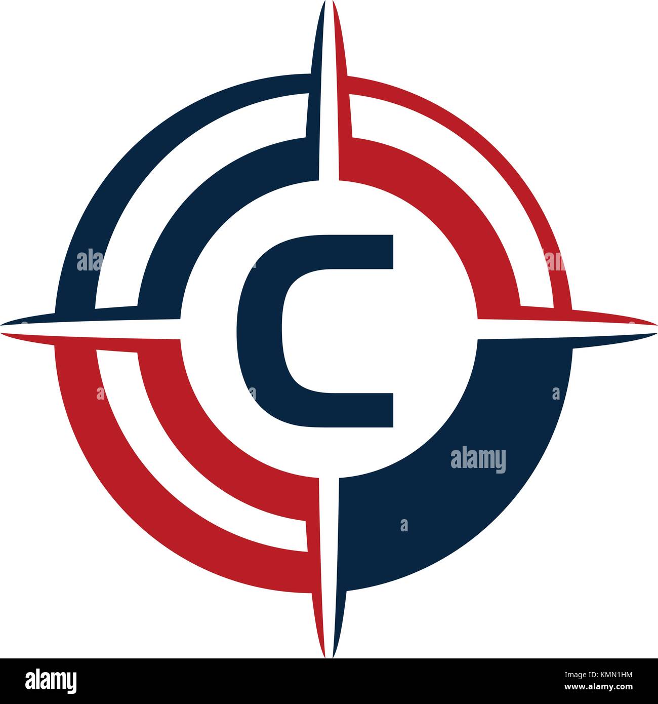 Compass Guide Solution Letter C Stock Vector Image & Art - Alamy