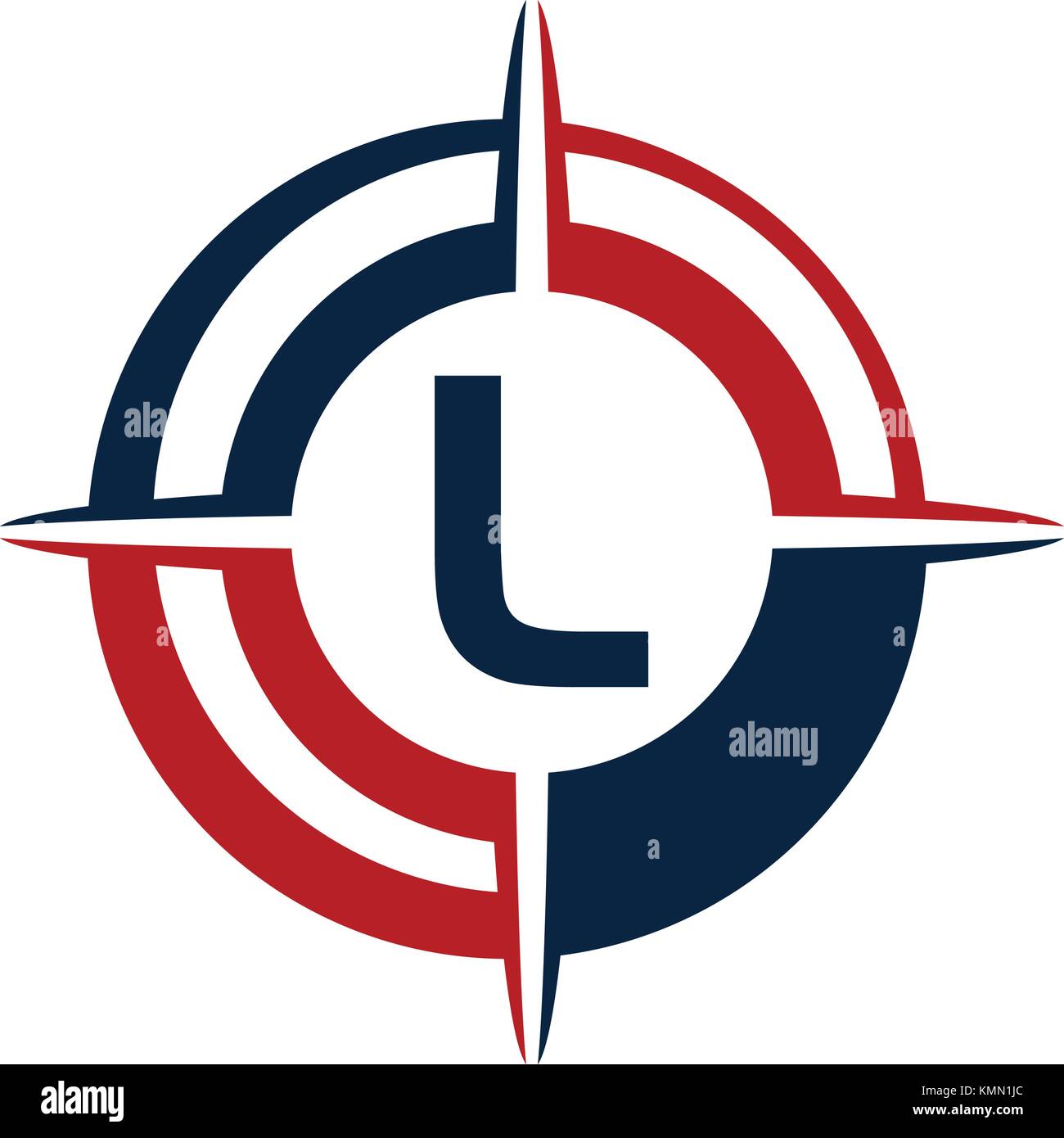 Compass Guide Solution Letter L Stock Vector Image & Art - Alamy