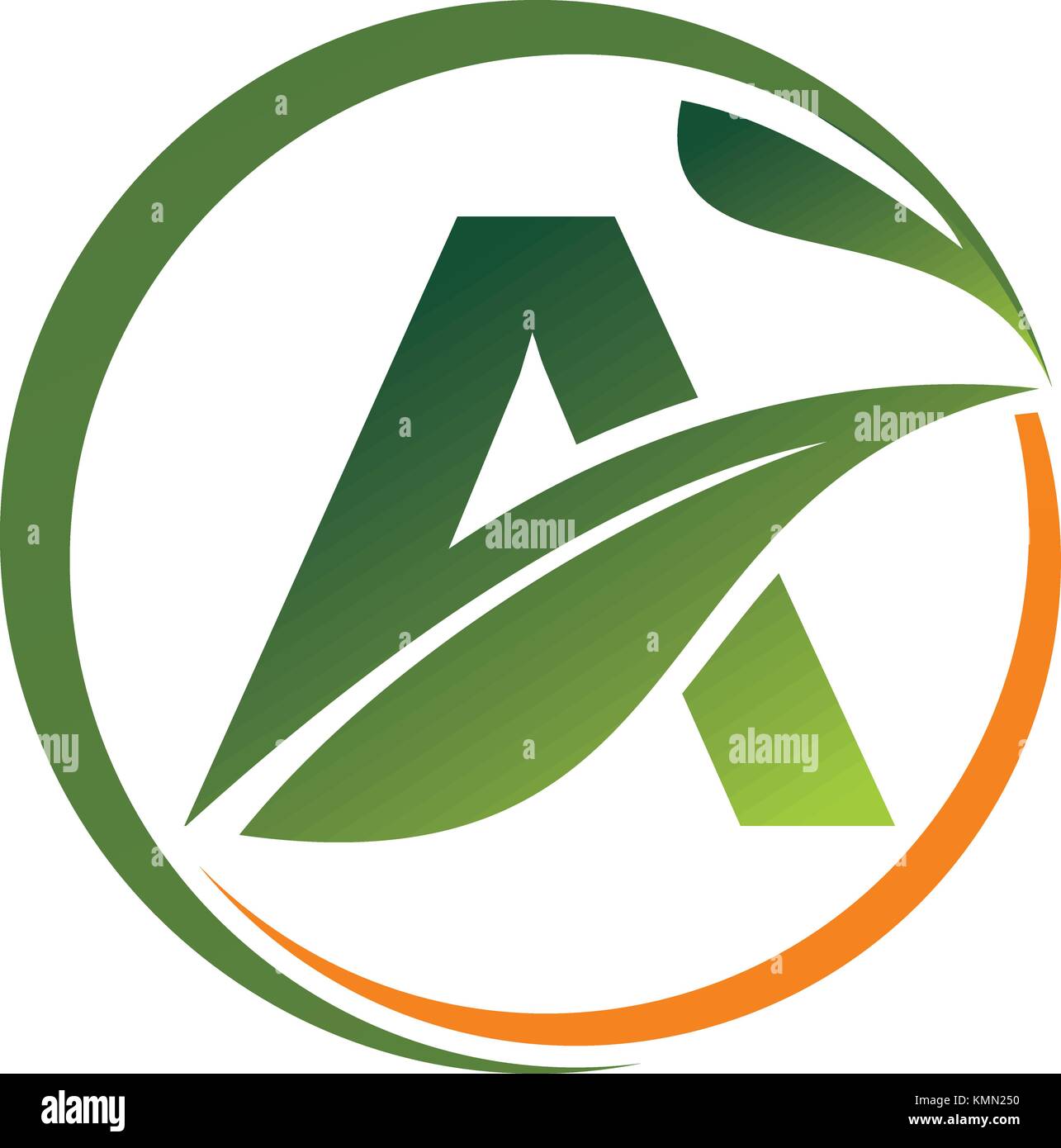 Letter A Leaf Stock Vector Image & Art - Alamy