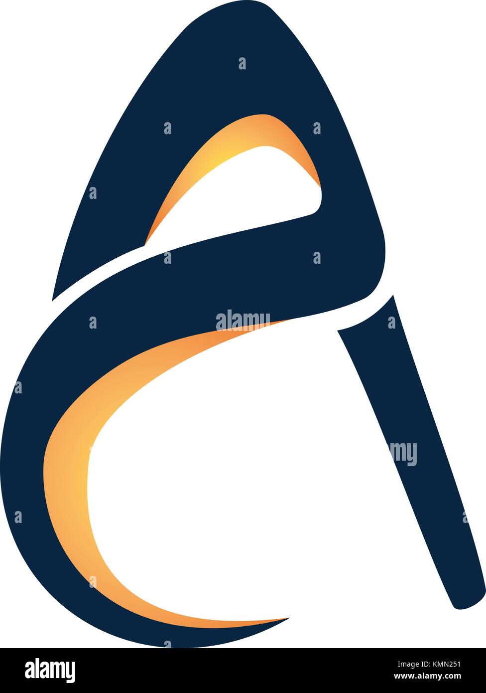 Modern Solution Letter A Stock Vector Image & Art - Alamy