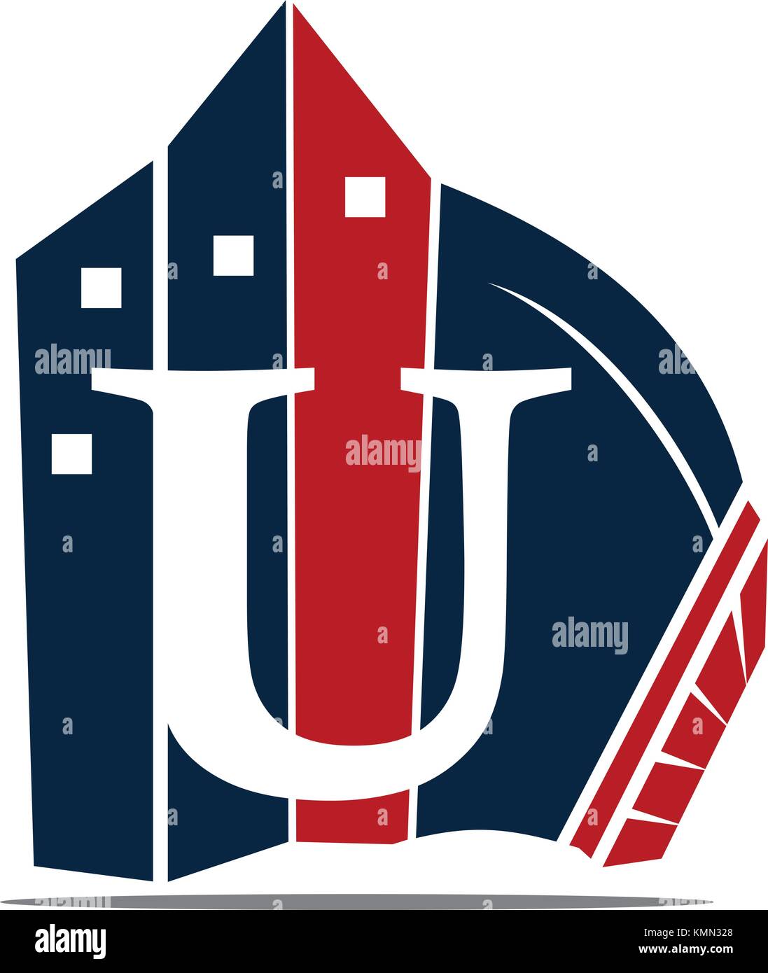 U letter roof logo Stock Vector Images - Alamy