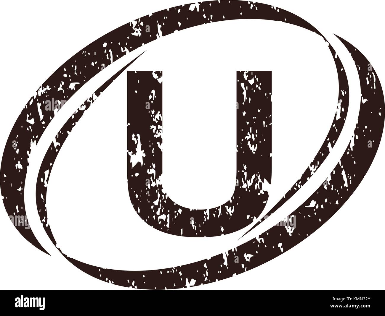 Letter U Rough Logo Stock Vector Image & Art - Alamy