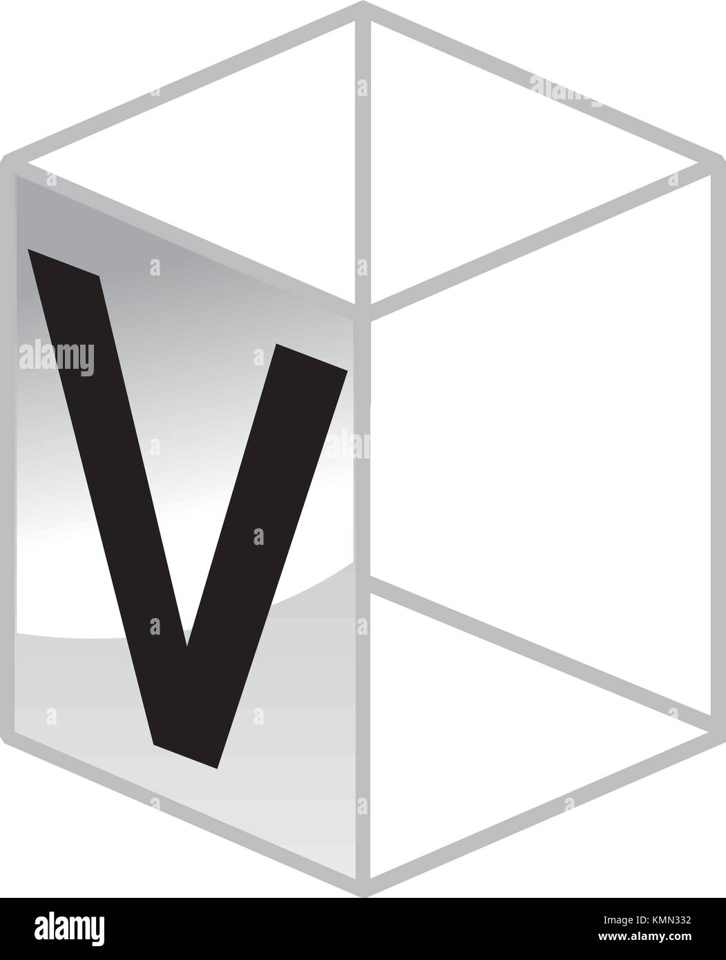 Modern Solution Letter V Stock Vector Image & Art - Alamy