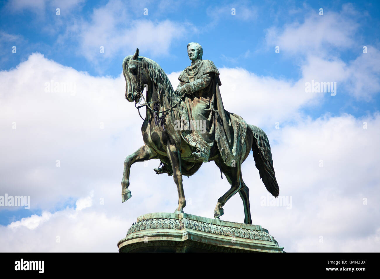 Statue of King Johann John , Dresden, Germany Stock Photo - Alamy