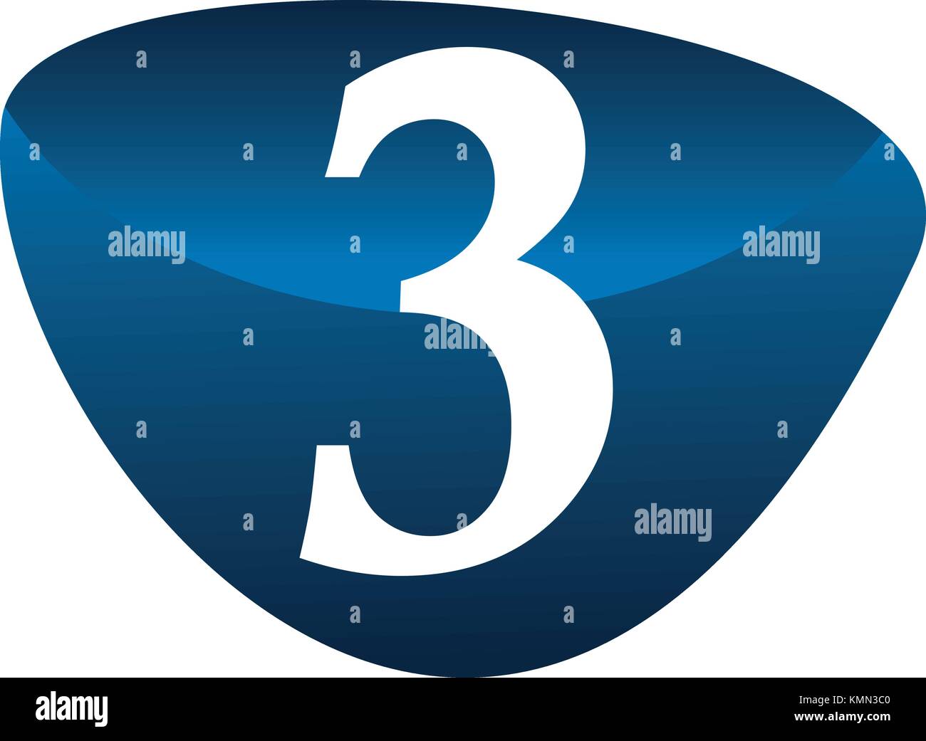 Modern Number 3 Stock Vector Image & Art - Alamy